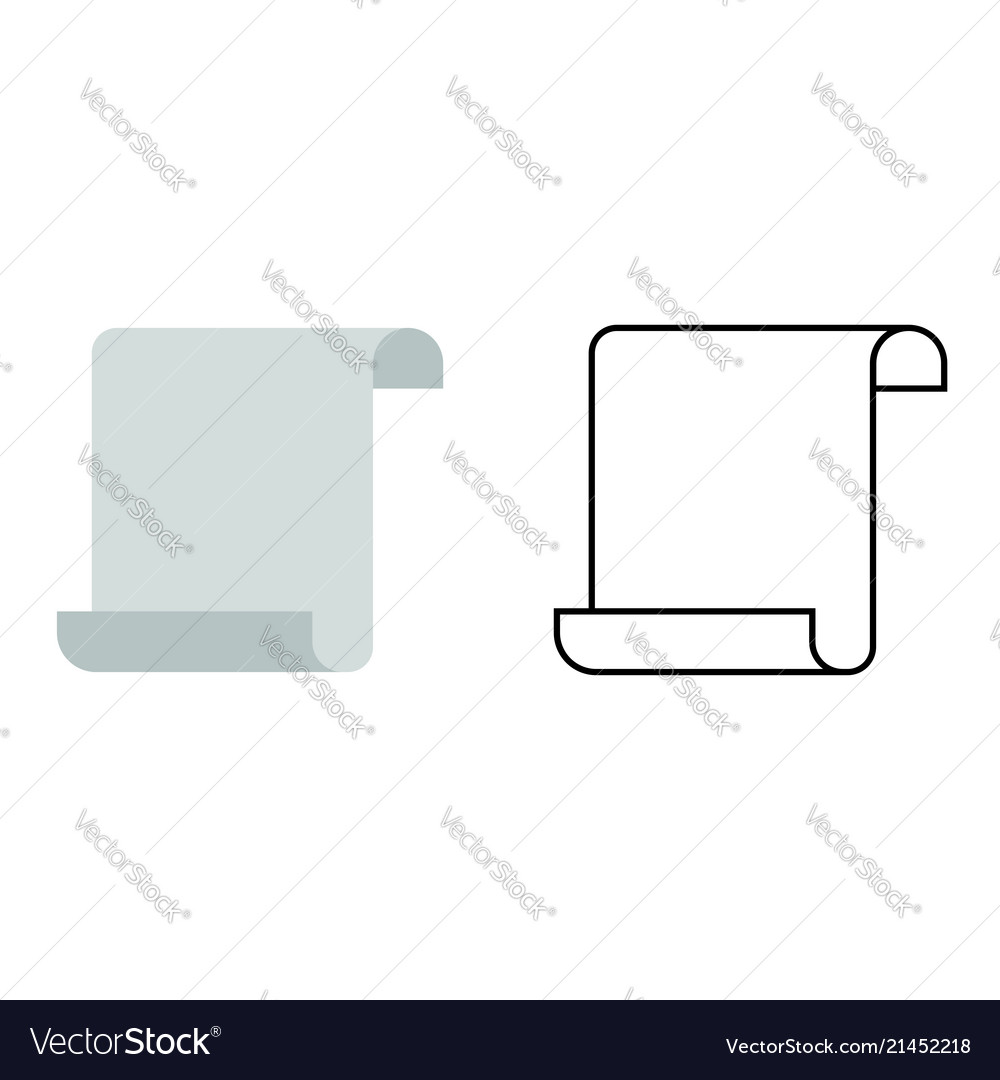 Scroll icons Royalty Free Vector Image - VectorStock