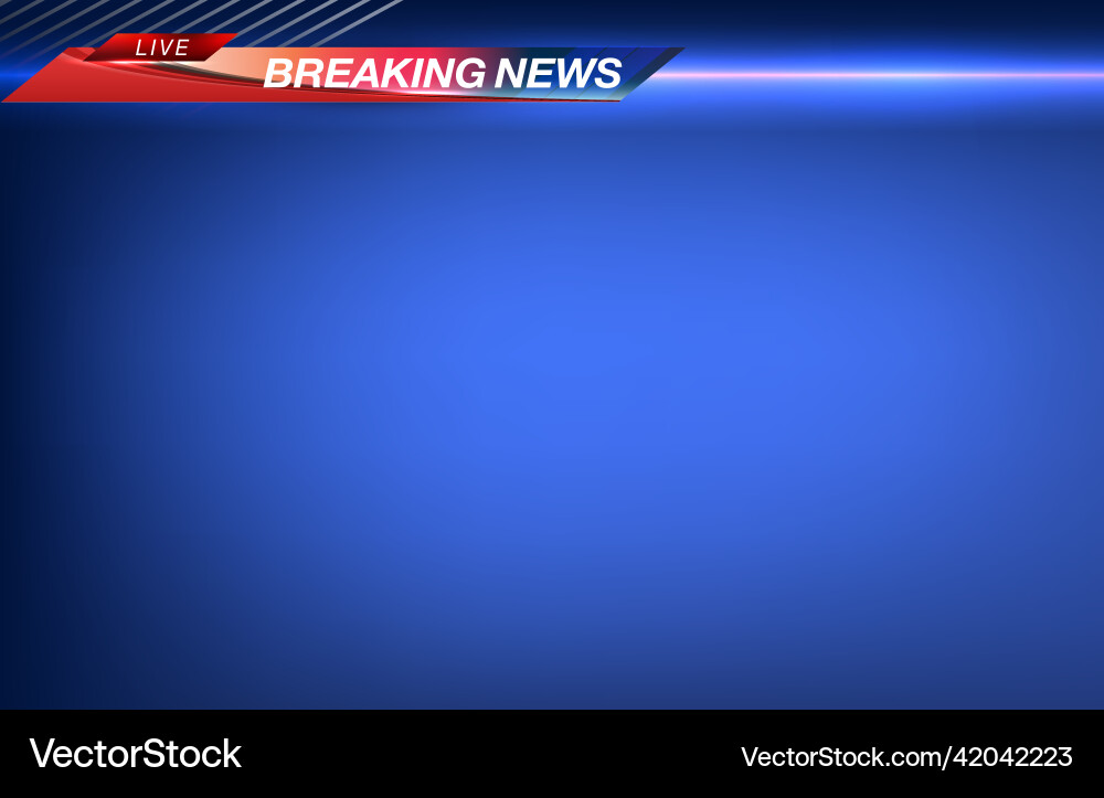 Banner breaking news important Royalty Free Vector Image
