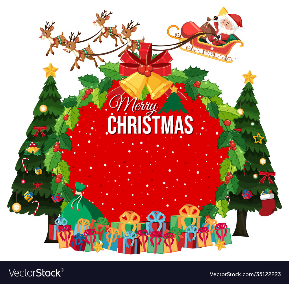 Blank merry christmas card template Royalty Free Vector Blank merry christmas card template Royalty Free Vector
