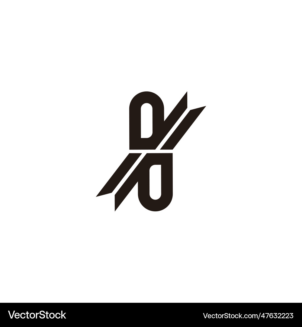 Capsule ribbon geometric symbol simple logo Vector Image