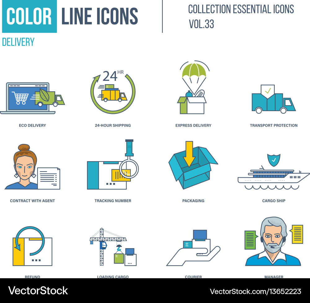 Eco delivery express transport protection Vector Image