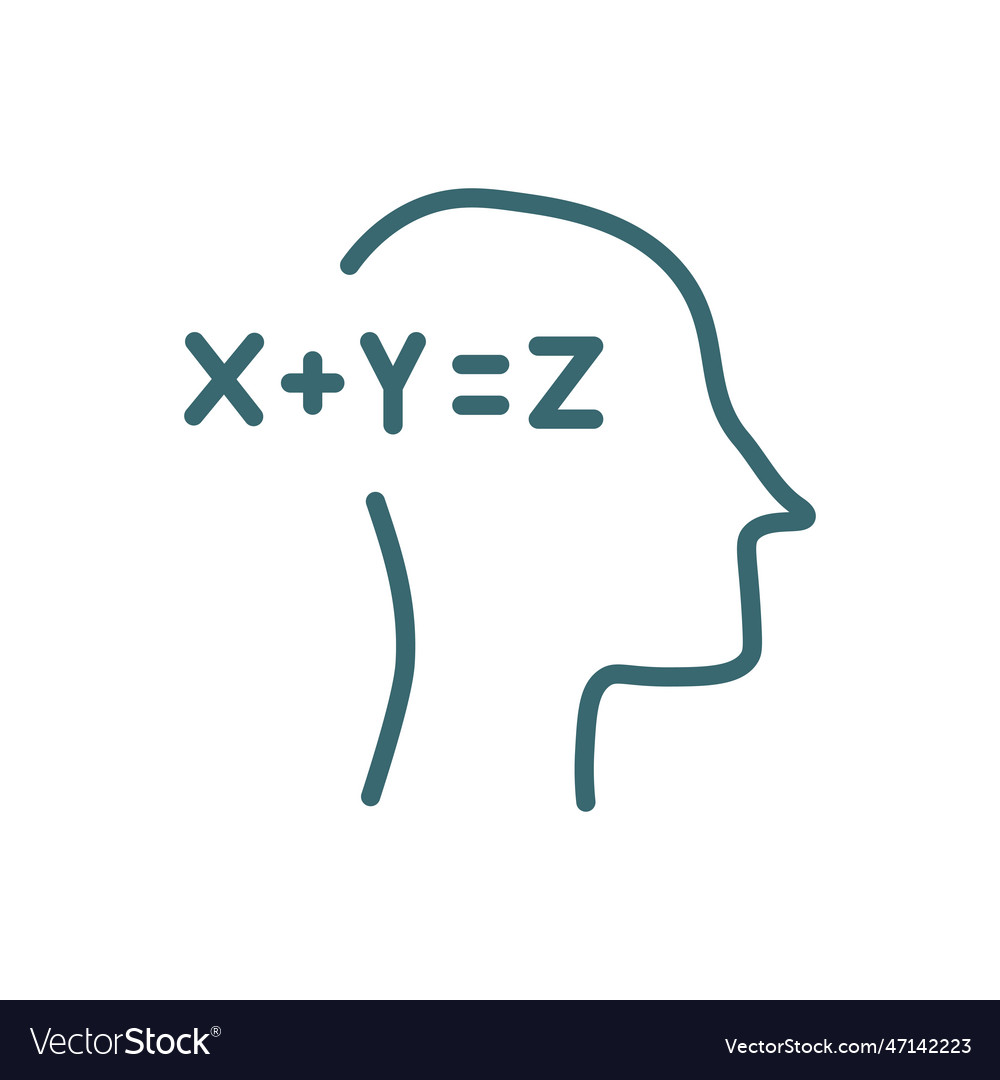 Equation icon thin line geography icon Royalty Free Vector Equation icon thin line geography icon Royalty Free Vector