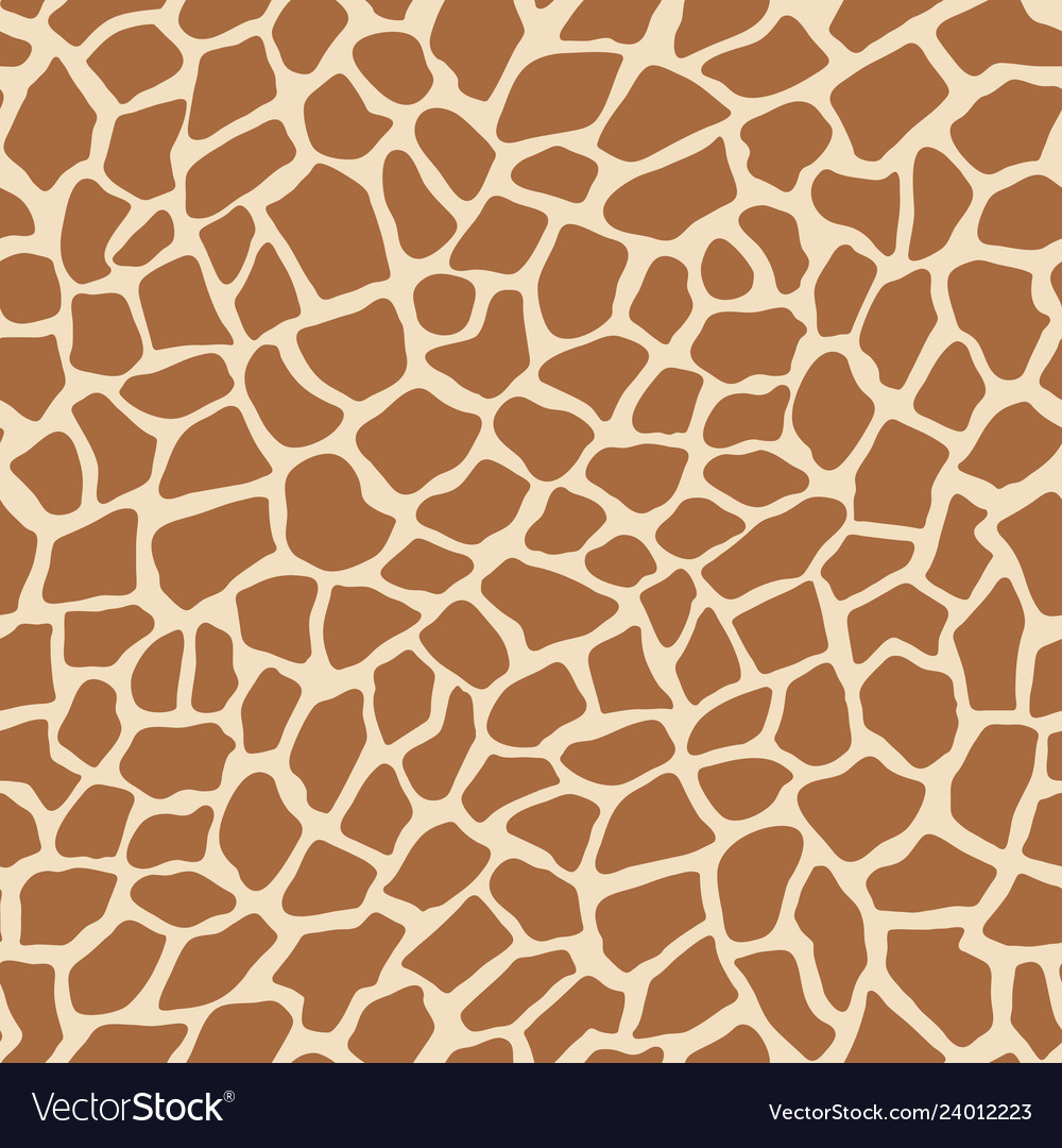 Giraffe Animal Print Seamless Pattern Royalty Free Vector