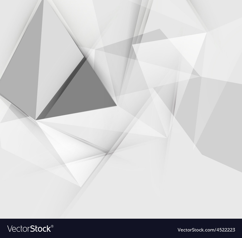 Grey triangular abstract background Royalty Free Vector