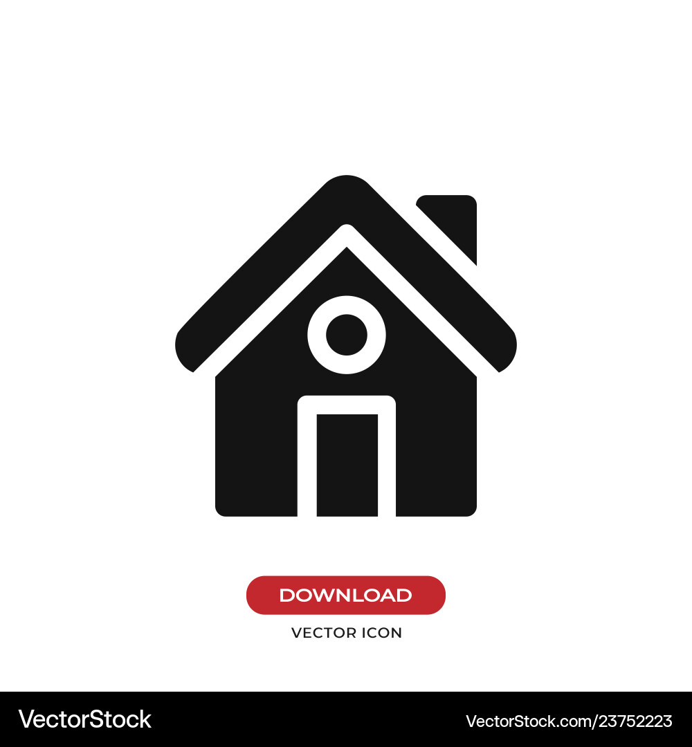 Home icon house symbol Royalty Free Vector Image