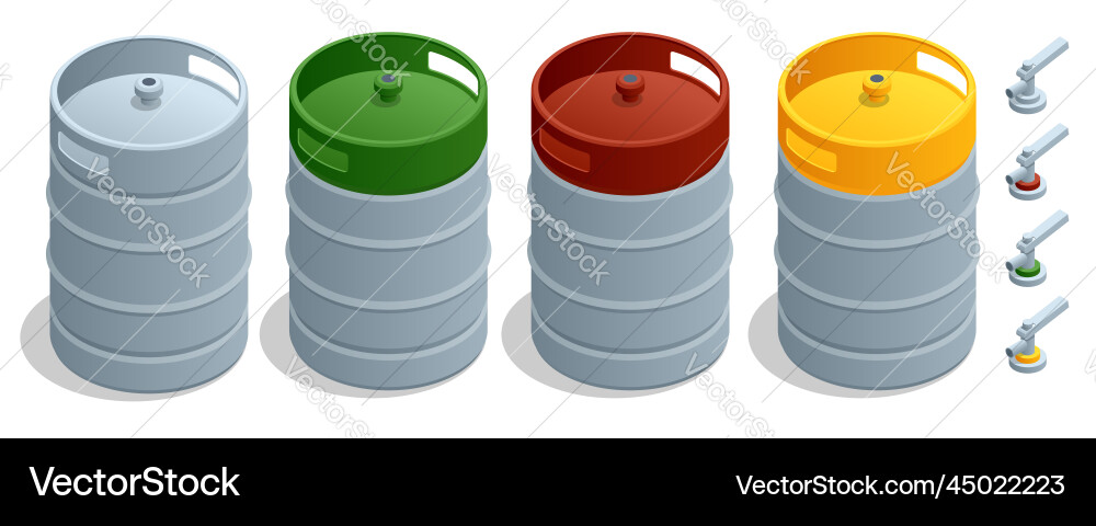 Isometric brewing craft beer brewing equipment Vector Image
