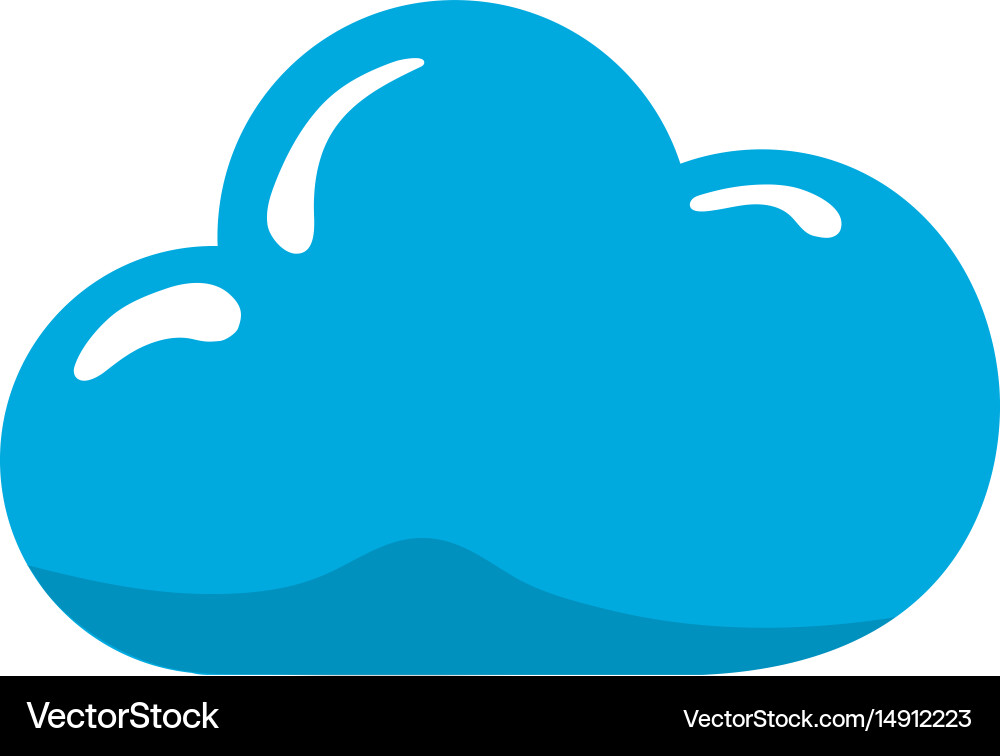 Nice cloud weather of sky Royalty Free Vector Image