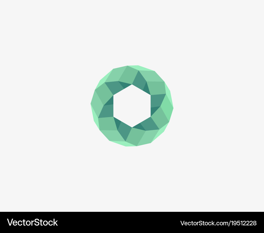 Abstract round swirl logo design universal Vector Image
