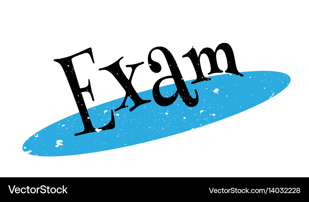 Exam rubber stamp Royalty Free Vector Image - VectorStock