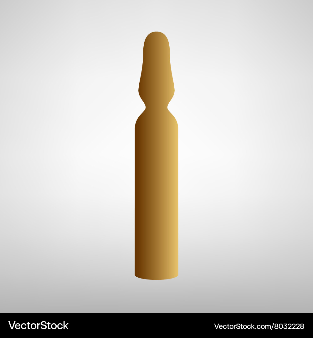 Medical ampoule sign Royalty Free Vector Image