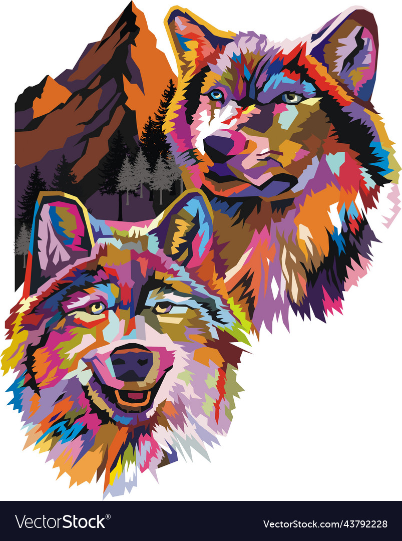 Wolf Royalty Free Vector Image - VectorStock