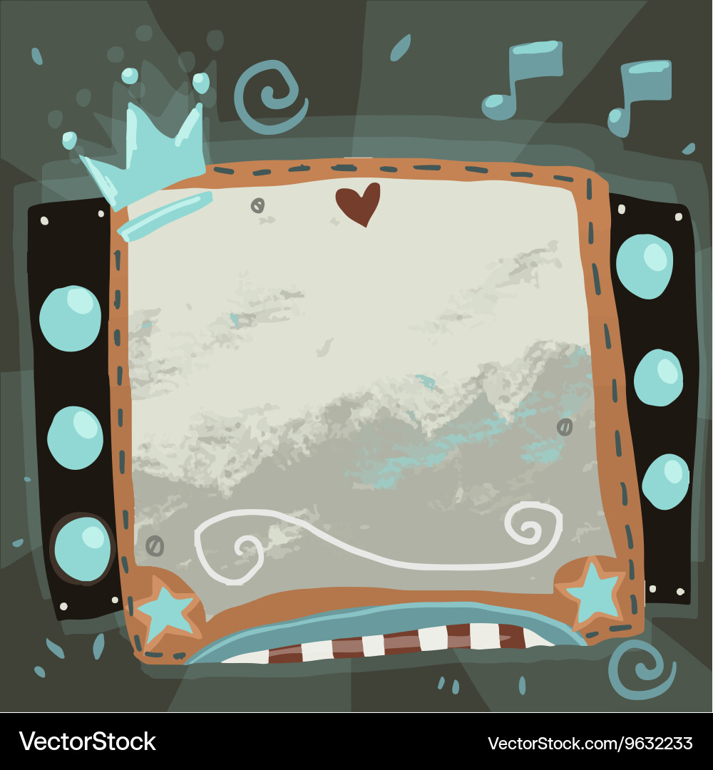 Abstract party music sign board design Royalty Free Vector