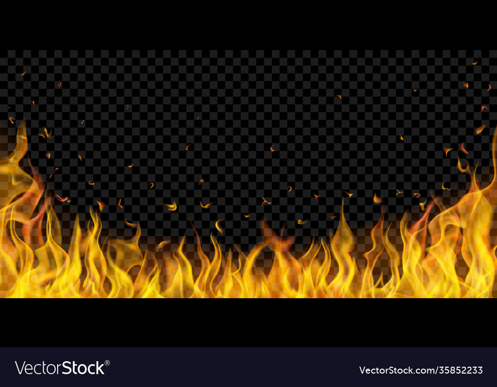 Background fire flames Royalty Free Vector Image