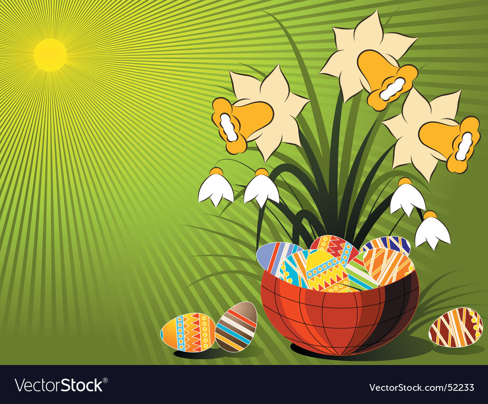 Easter theme Royalty Free Vector Image - VectorStock