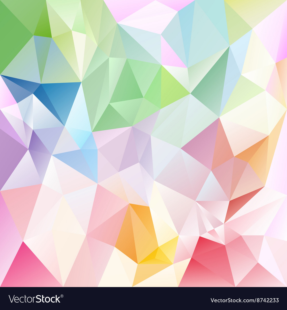 Light full spectrum abstract polygon triangular Vector Image