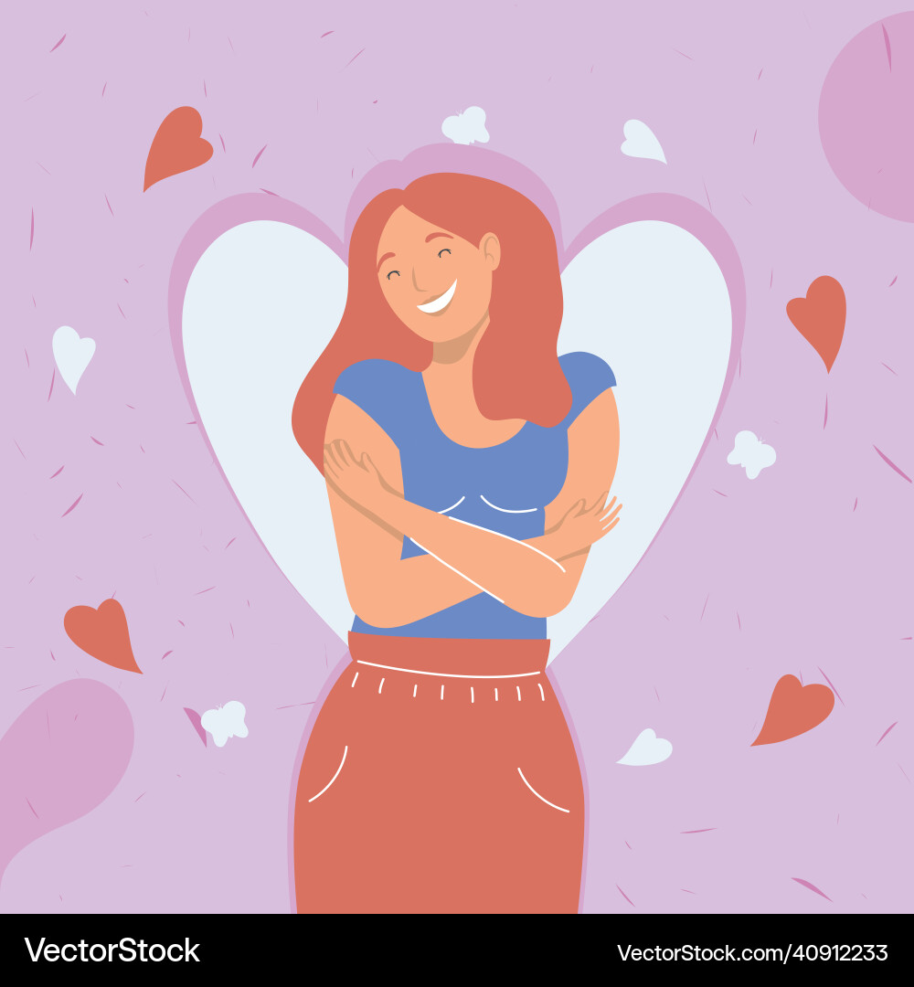 Young lovely redhead woman Royalty Free Vector Image