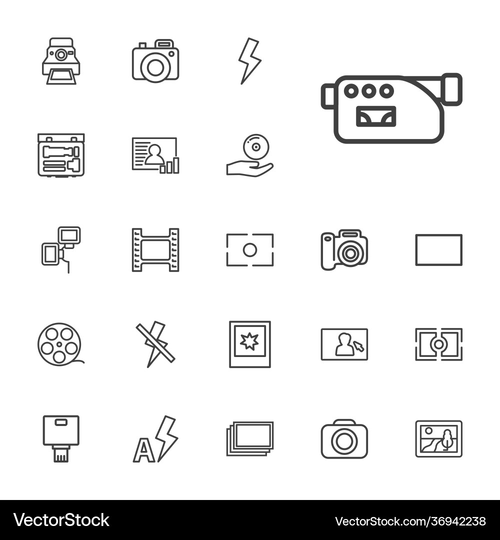 22 picture icons Royalty Free Vector Image - VectorStock