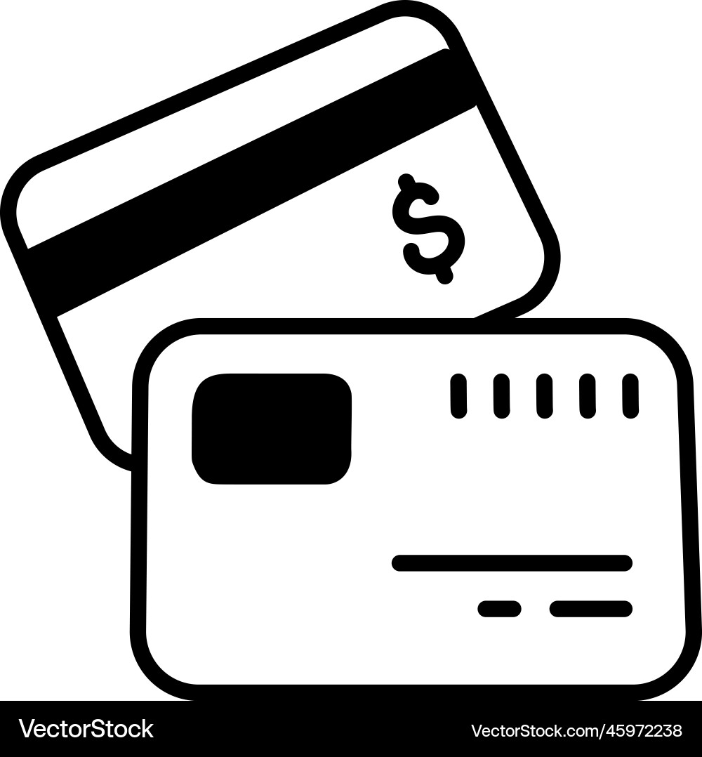 Credit cards Royalty Free Vector Image - VectorStock