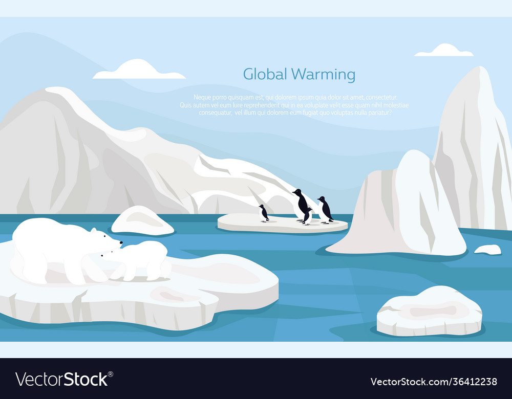 Global warming abstract concept Royalty Free Vector Image
