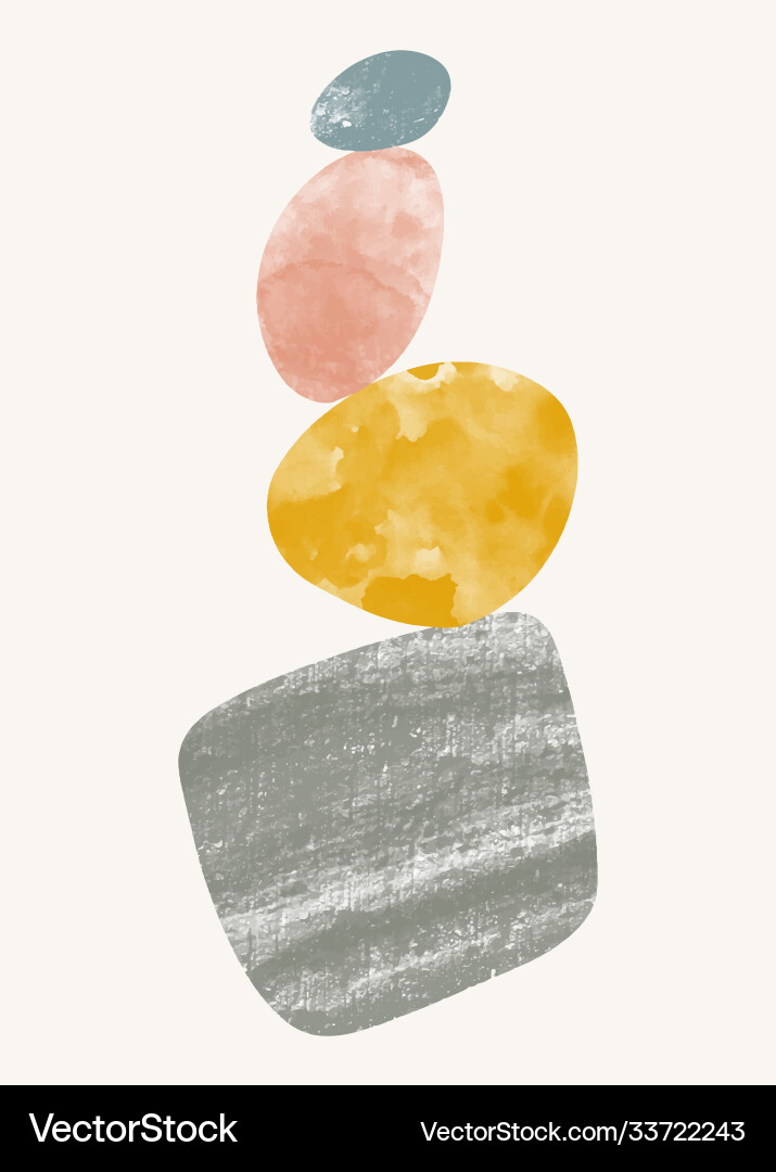 Abstract background with geometric balance shapes Vector Image