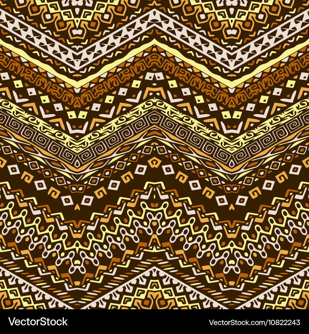 African style pattern with tribal motifs Vector Image