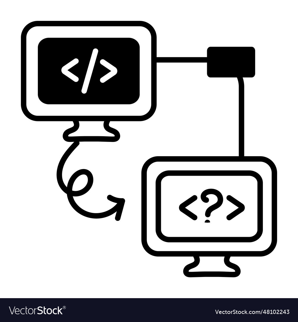 Coding network Royalty Free Vector Image - VectorStock