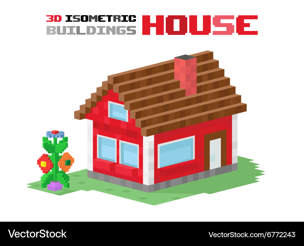 Family house building Royalty Free Vector Image
