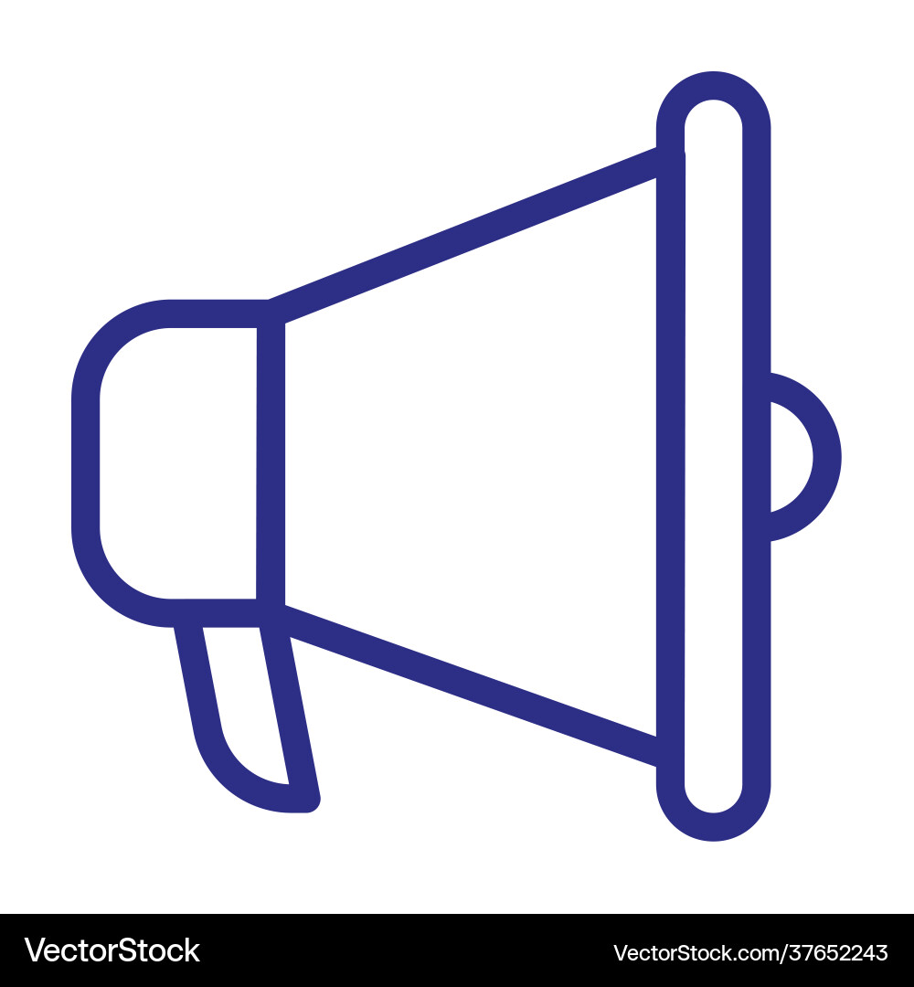Megaphone promotion marketing ads single isolated Vector Image