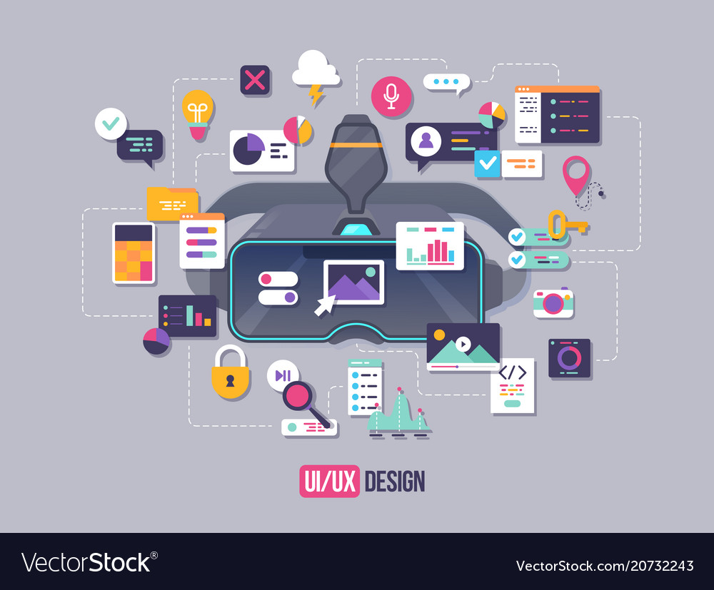 The process of developing interface for virtual Vector Image