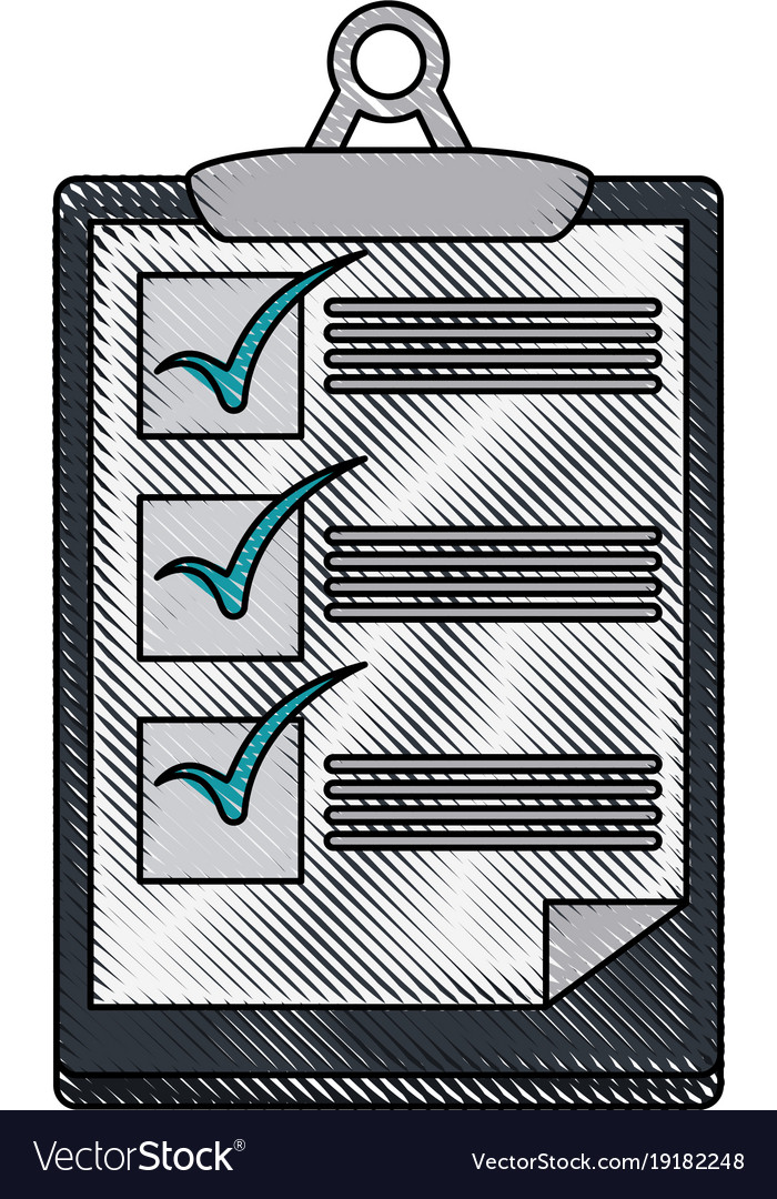 Checklist board document Royalty Free Vector Image