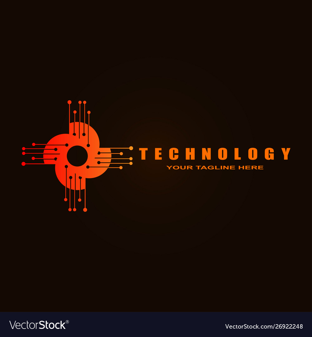 Future technology logo Royalty Free Vector Image