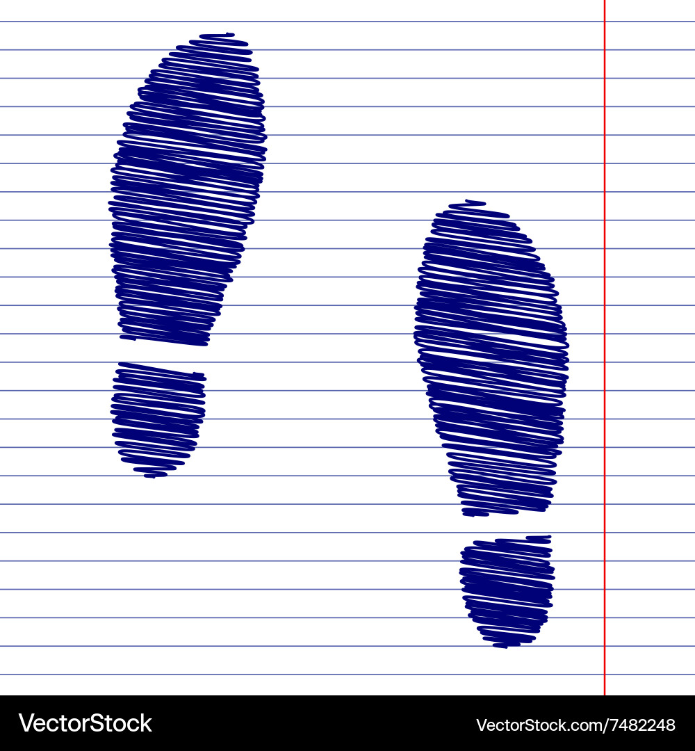 Imprint soles shoes sign Royalty Free Vector Image