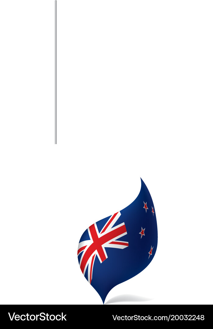 New zealand flag Royalty Free Vector Image - VectorStock