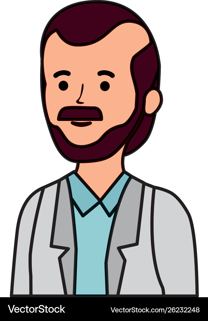 Professional doctor medicine worker character Vector Image