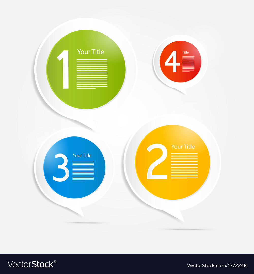 Progress steps for tutorial infographics Vector Image