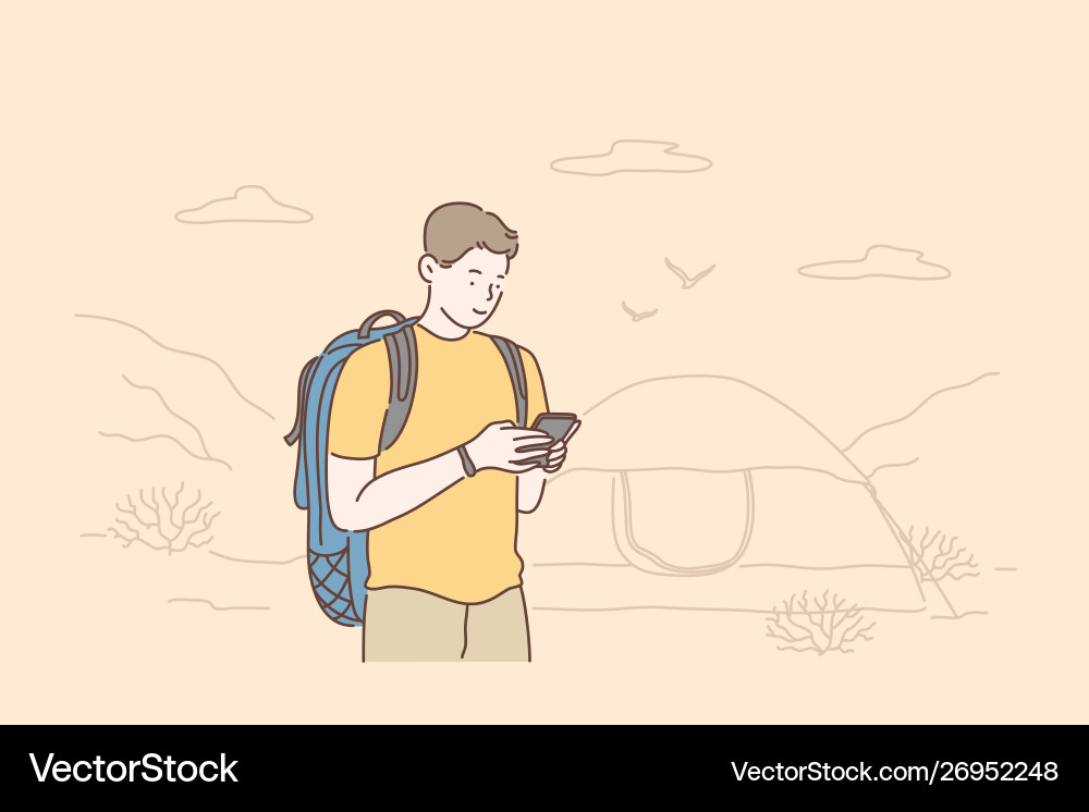 Travel tourism or weekend concept Royalty Free Vector Image