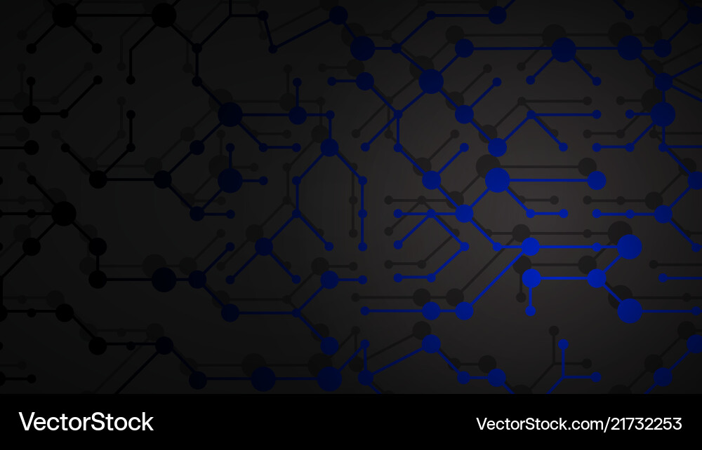 Abstract background of connecting lines and dots Vector Image