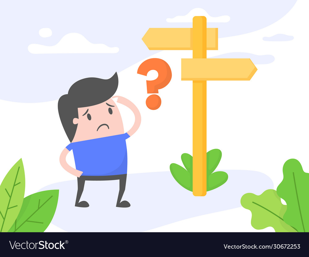 Confused Royalty Free Vector Image - VectorStock