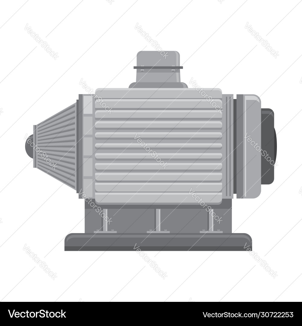 Electric motor icon isolated on white background Vector Image