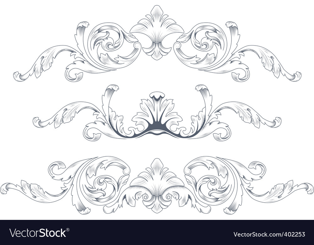 Ornamental elements Royalty Free Vector Image - VectorStock