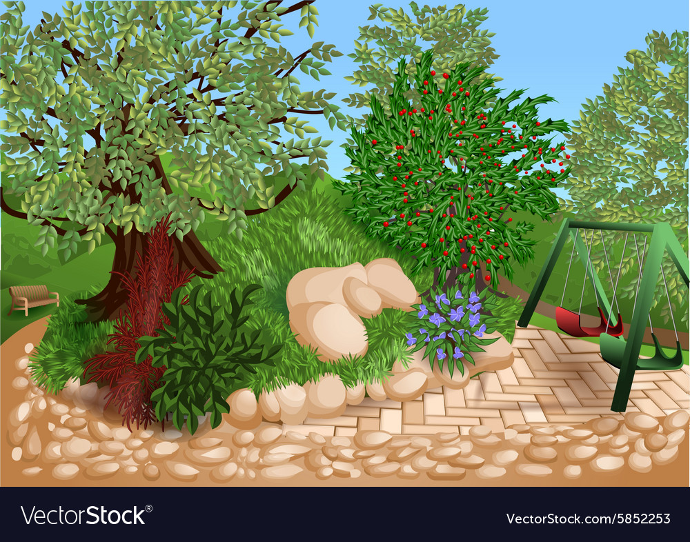 Park Royalty Free Vector Image - VectorStock