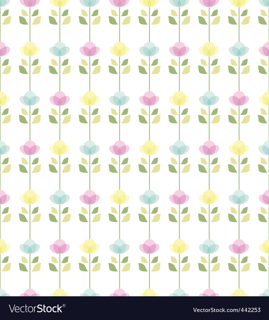 Spring floral pattern Royalty Free Vector Image