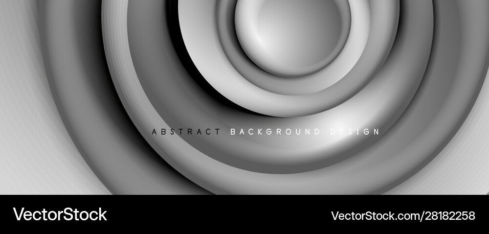 3d style abstract swirl circles modern Royalty Free Vector