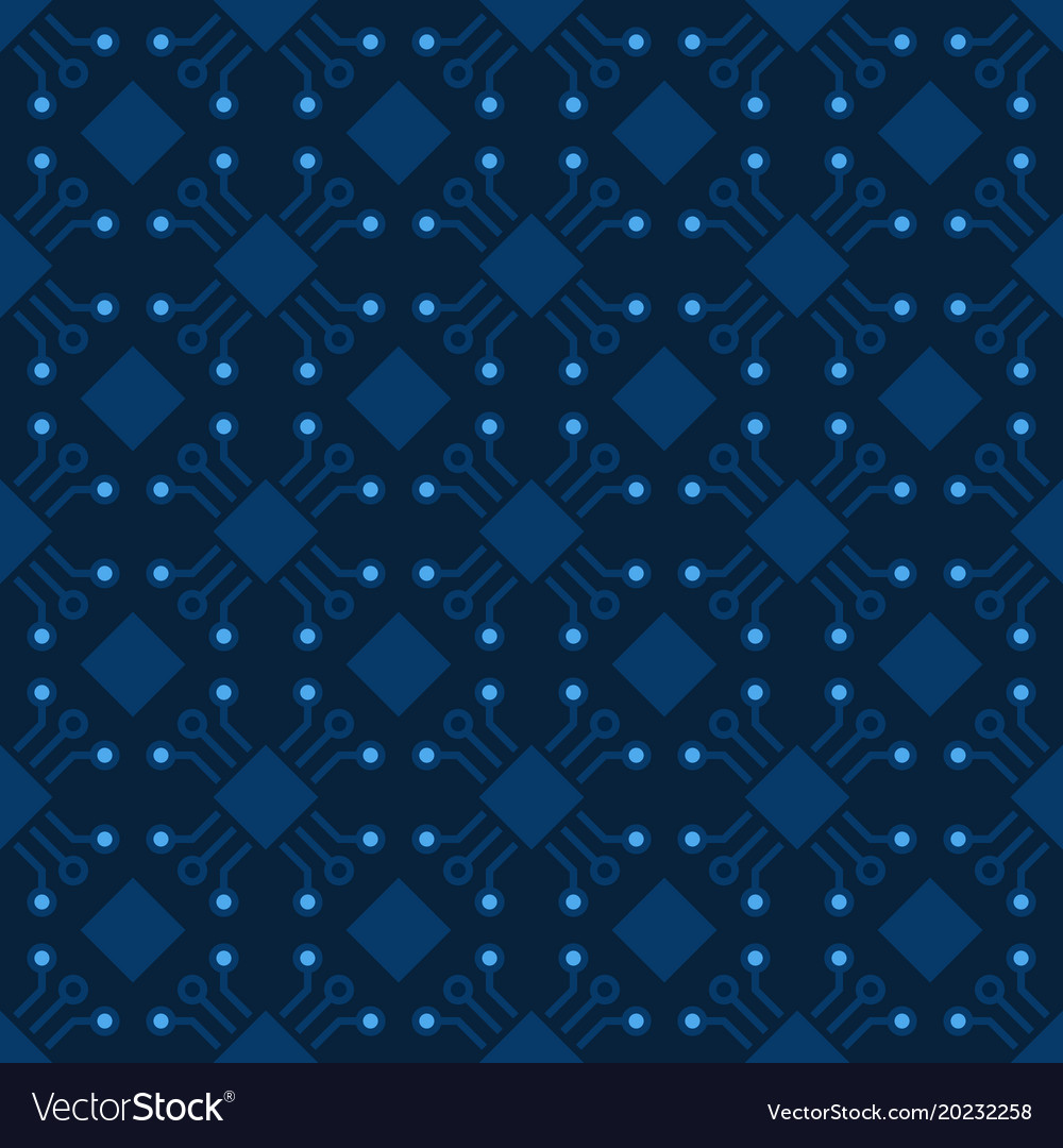 Computer chip pattern seamless chip Royalty Free Vector