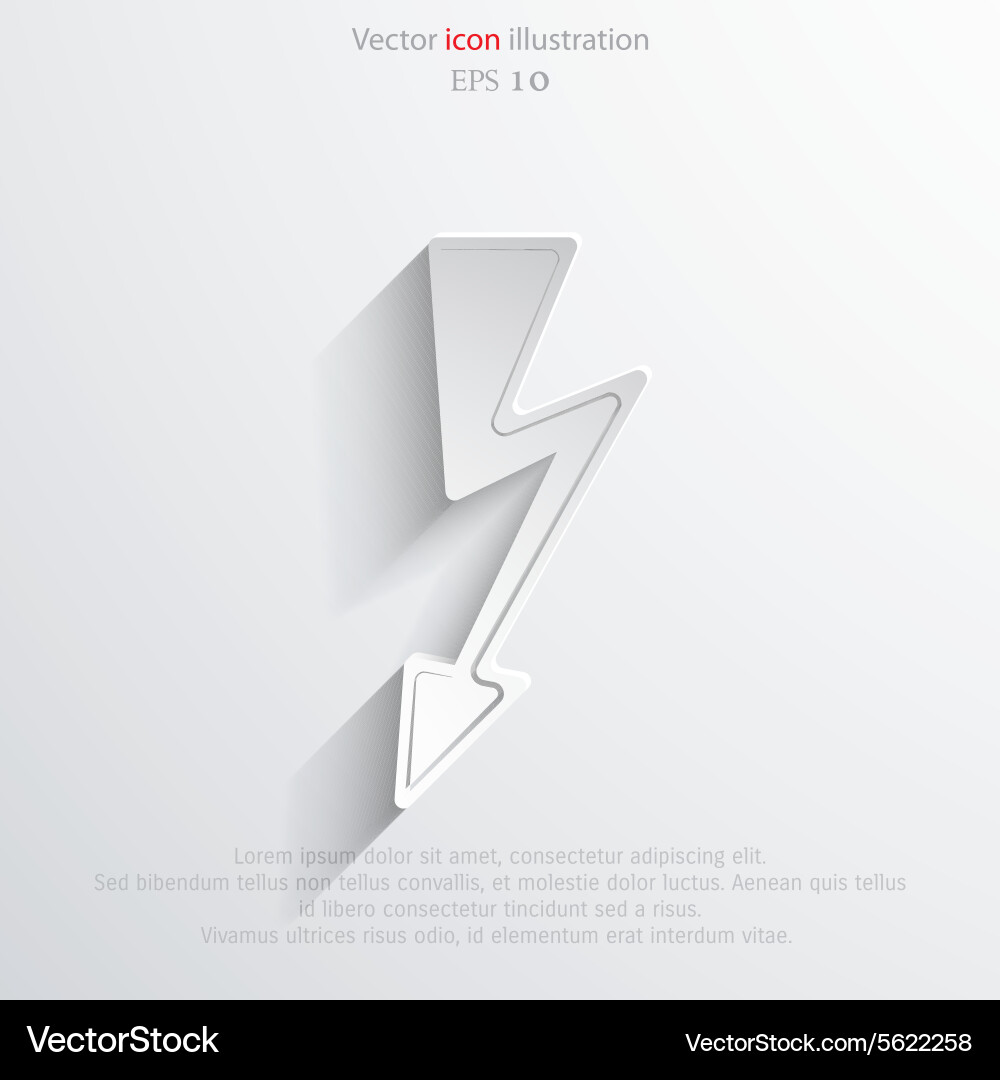 Lightning web icon Royalty Free Vector Image - VectorStock
