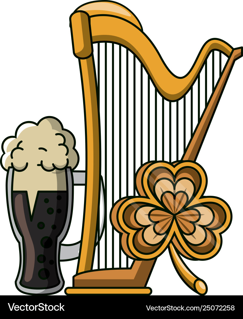Saint patricks irish cartoons Royalty Free Vector Image