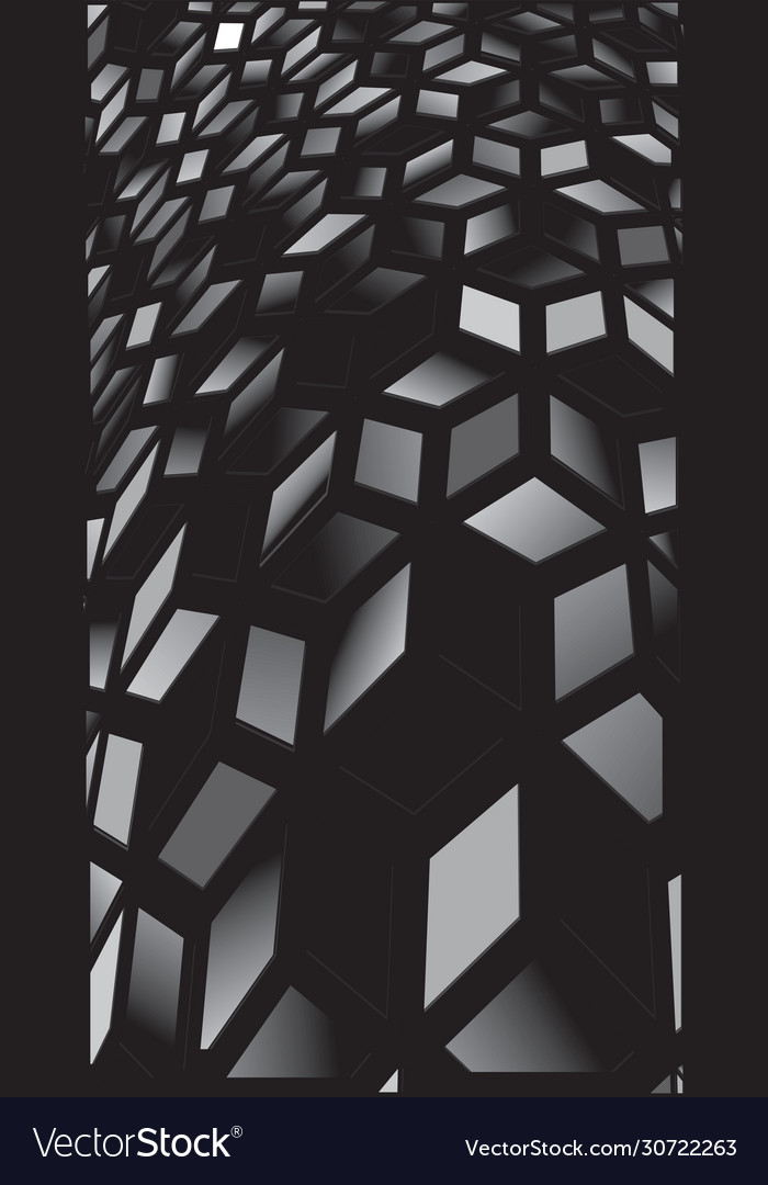 Abstract cubes background Royalty Free Vector Image