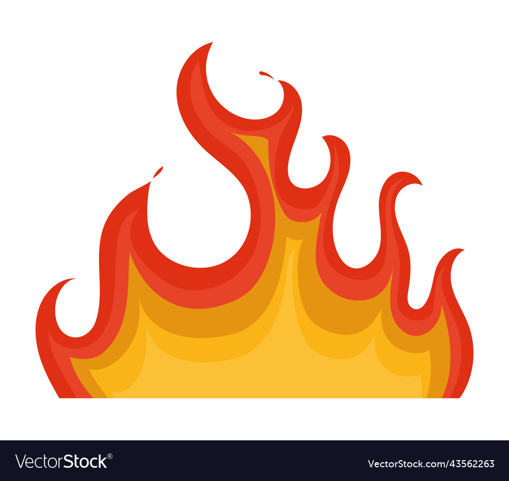 Colored flame image Royalty Free Vector Image - VectorStock