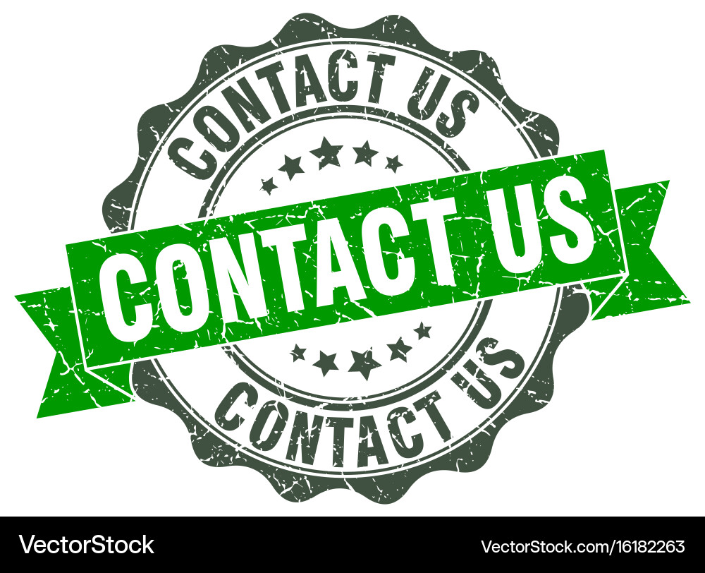 Contact us stamp sign seal Royalty Free Vector Image