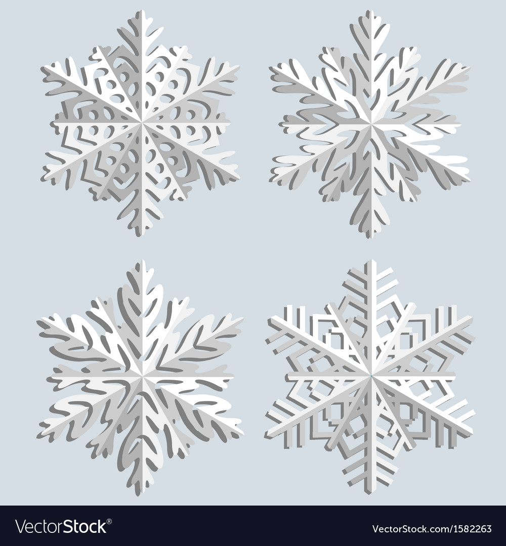 Decorative abstract snowflake Royalty Free Vector Image